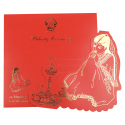 Puberty Cards | Puberty Ceremony Invitation Cards